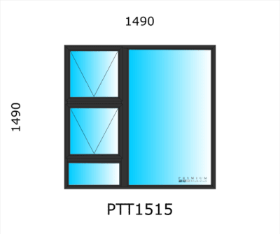 Aluminium Top Hung Window PTT1515 | Premium Aluminium